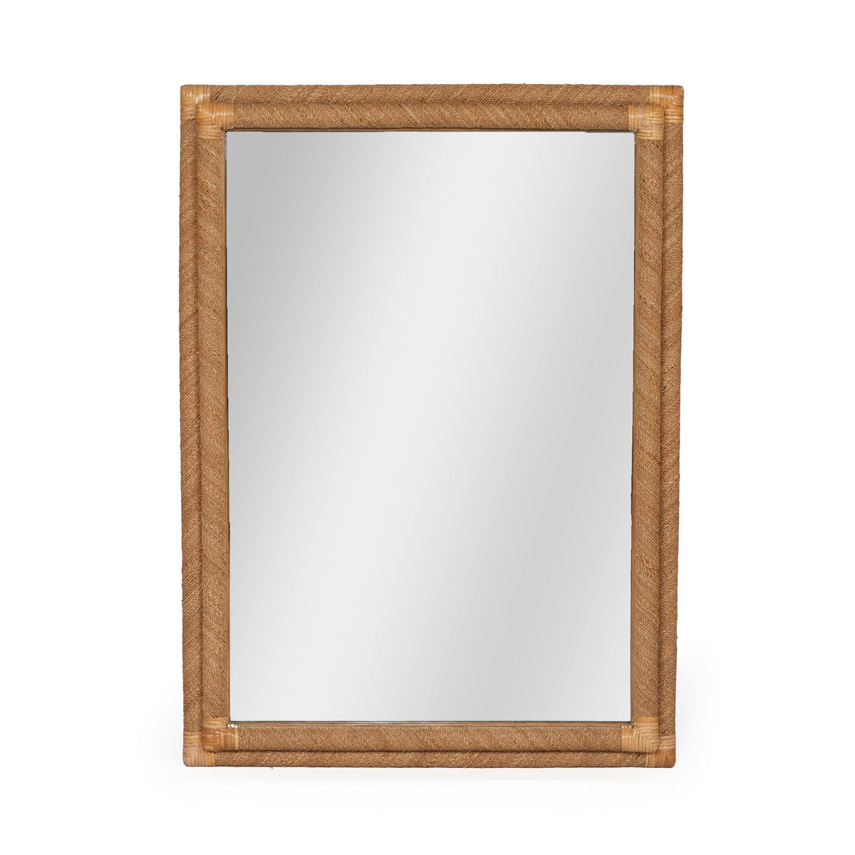 Chloe Natural Rope Mirror- Rectangular - 2 Rope Frame – Serrata Living